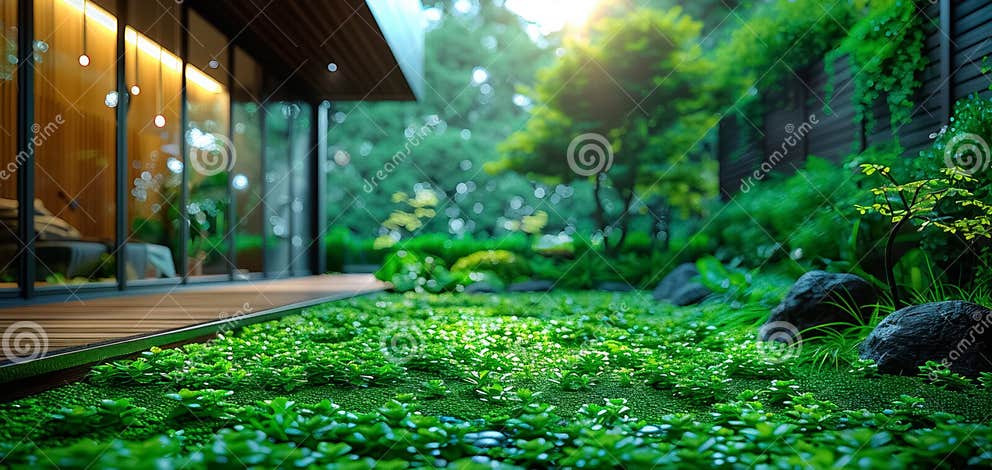 Green Environment and Trees, Eco-friendly Design Stock Illustration ...