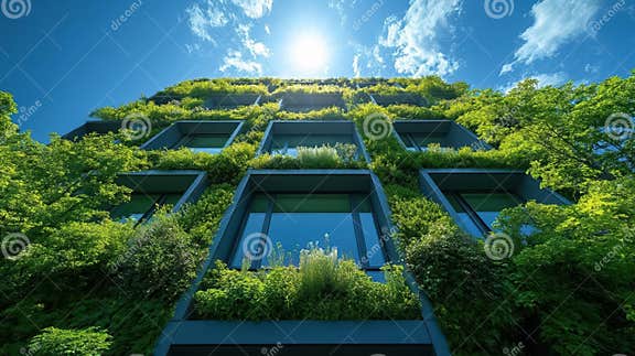 Green Environment and Trees, Eco-friendly Design Stock Illustration ...