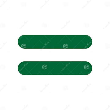 Green Equal Icon, Flat Illustration of Equal â€“ Vector Stock Vector ...
