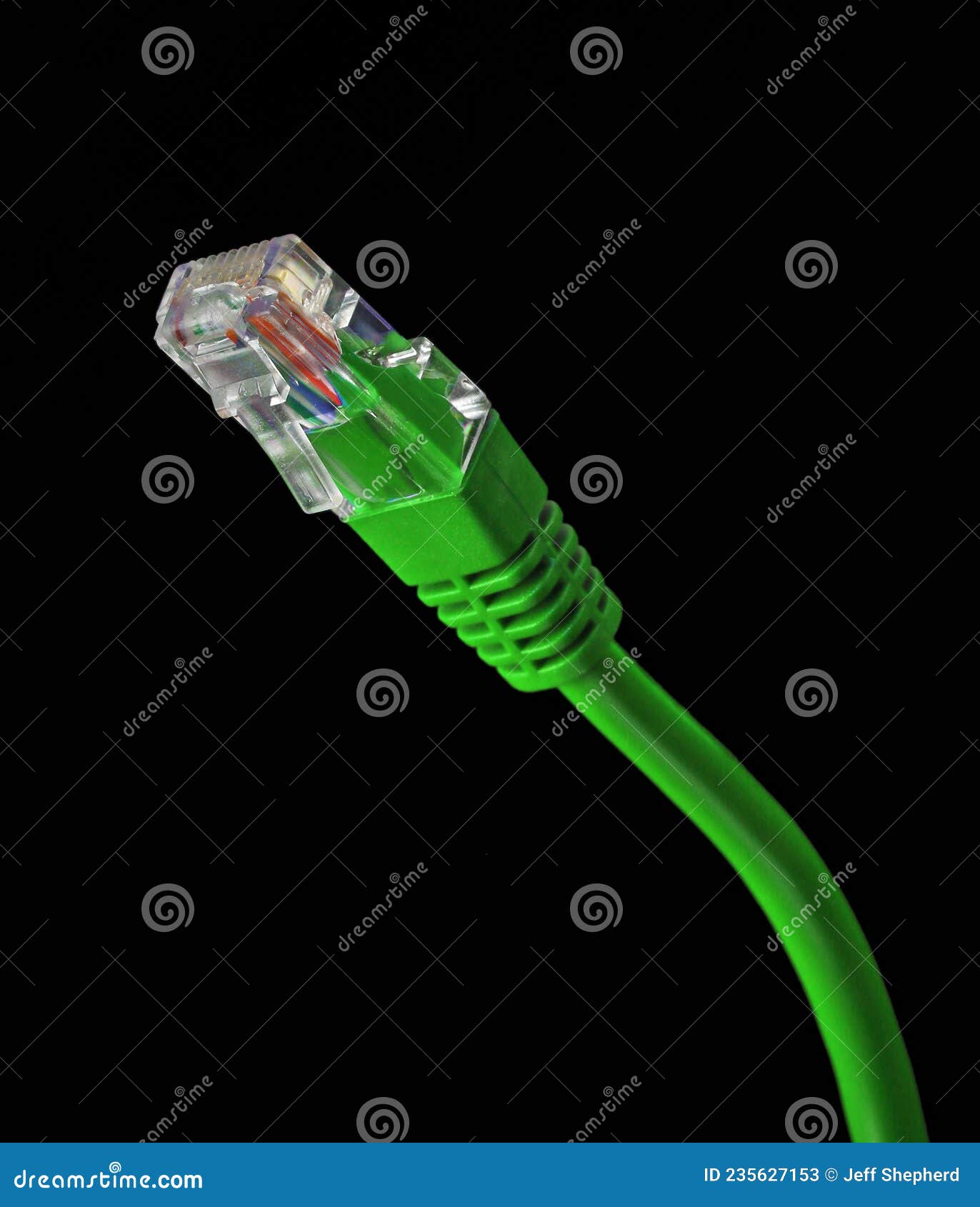 Green Ethernet Cable stock image. Image of switch, infomation - 235627153