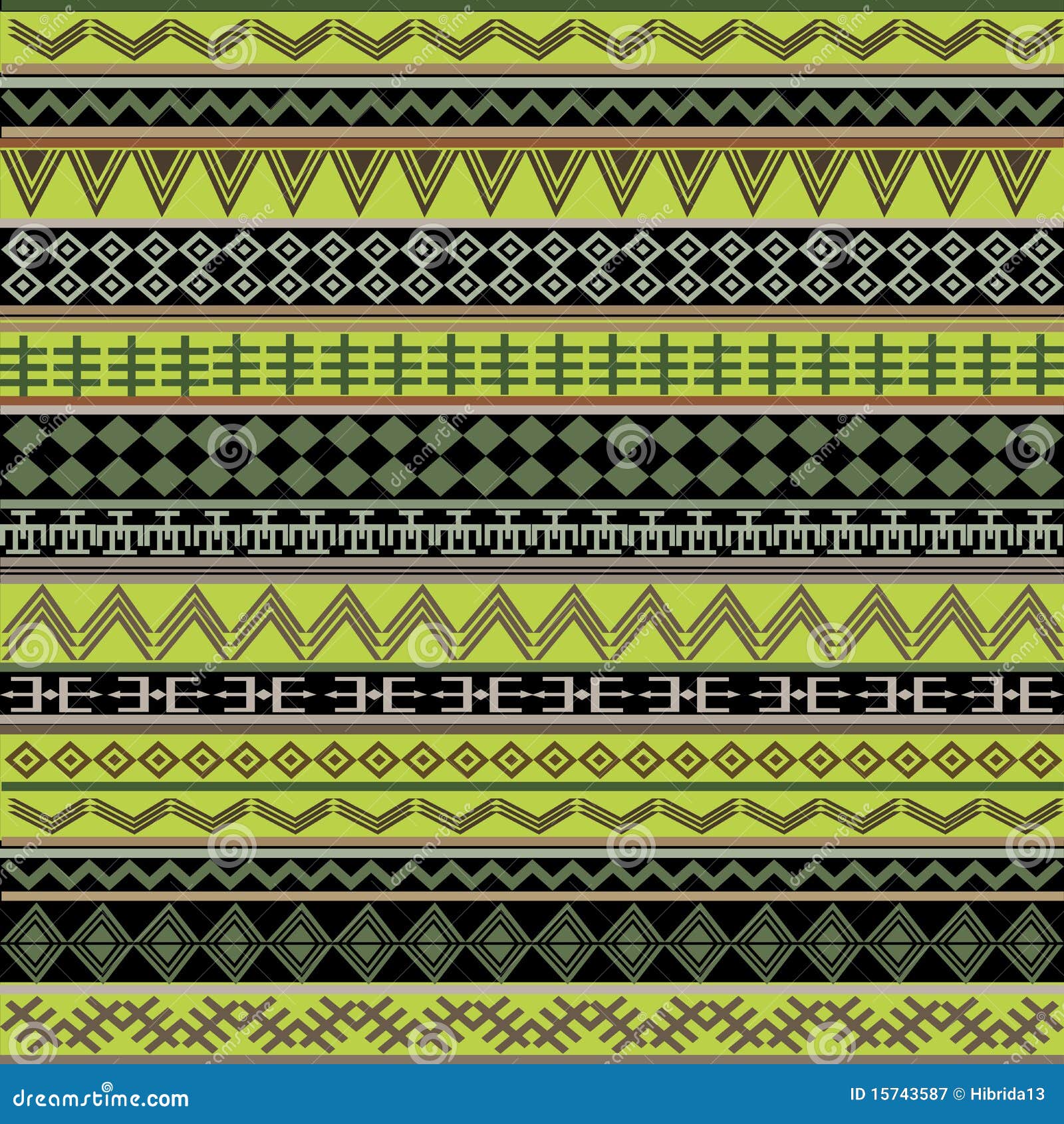 Green Ethnic African Texture Stock Illustration - Illustration of ...