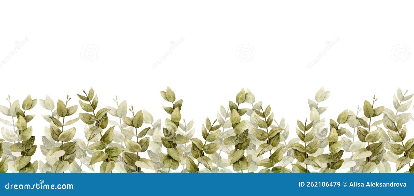 Horizontal Greenery Wedding Invitation Card Template Set Vector ...