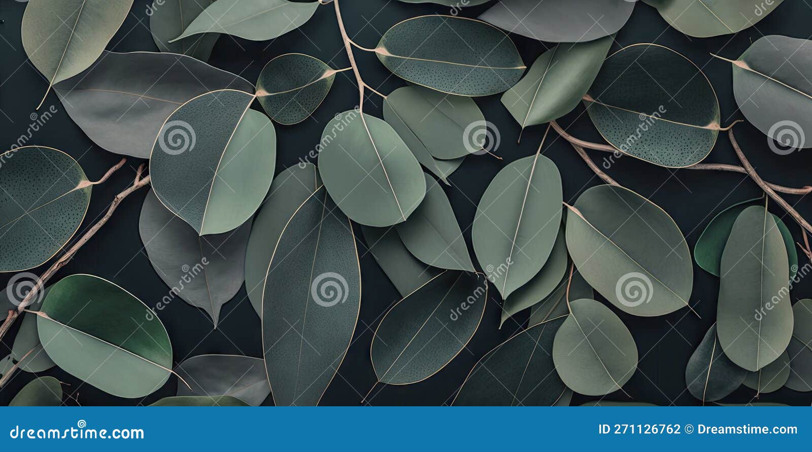 Green Eucalyptus Leaves Texture Stock Illustration - Illustration of ...