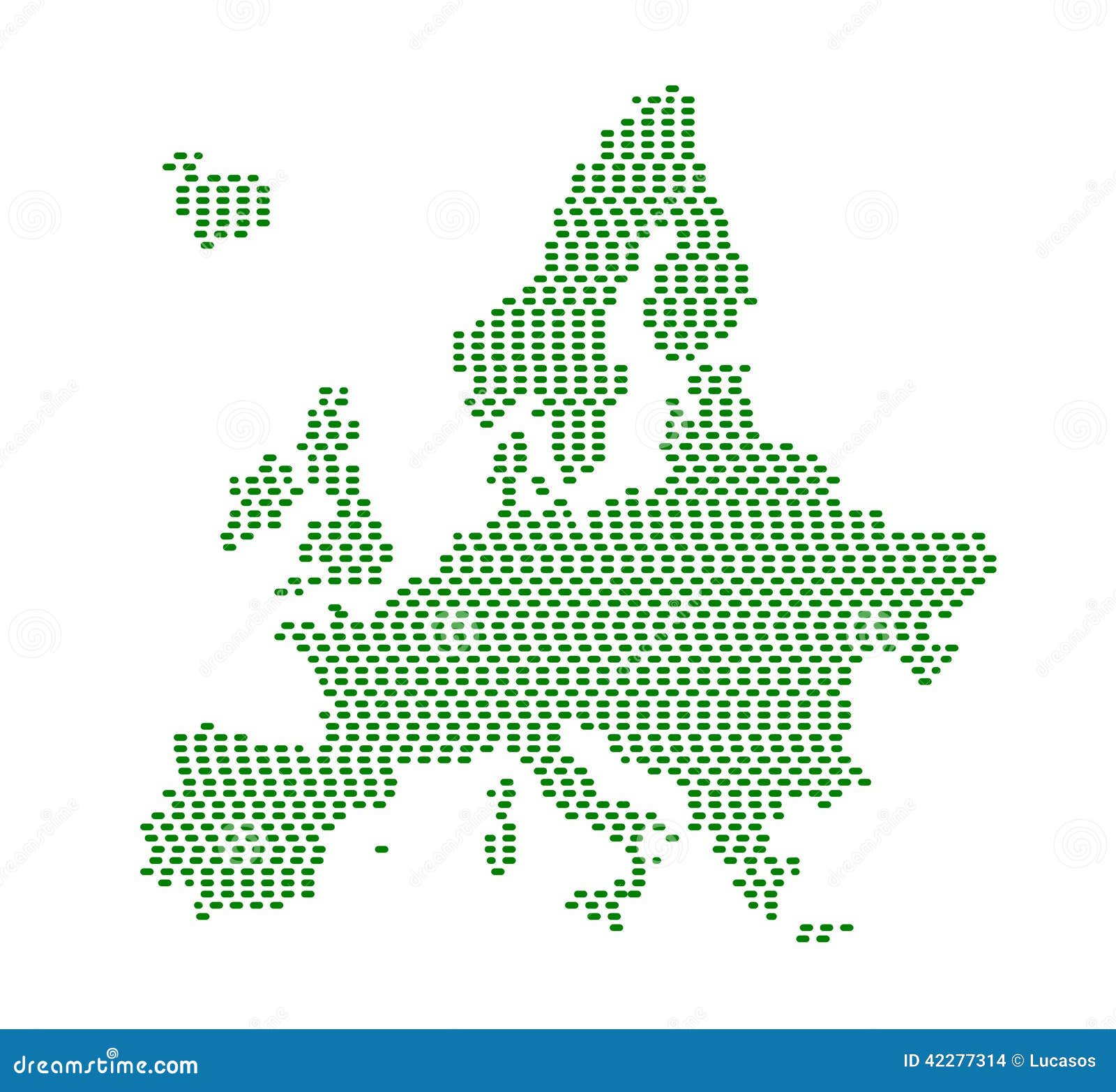 Green Europe silhouette. stock vector. Illustration of italy - 42277314