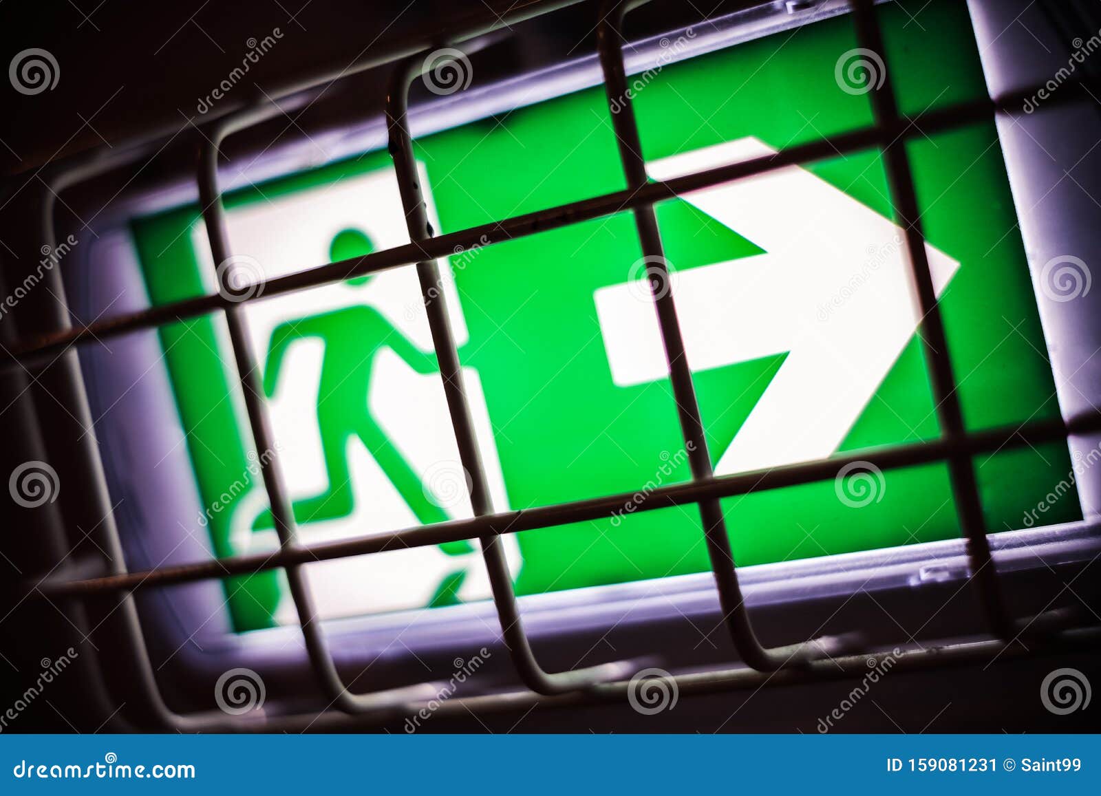 Green Exit sign lamp stock image. Image of whit, exit - 159081231