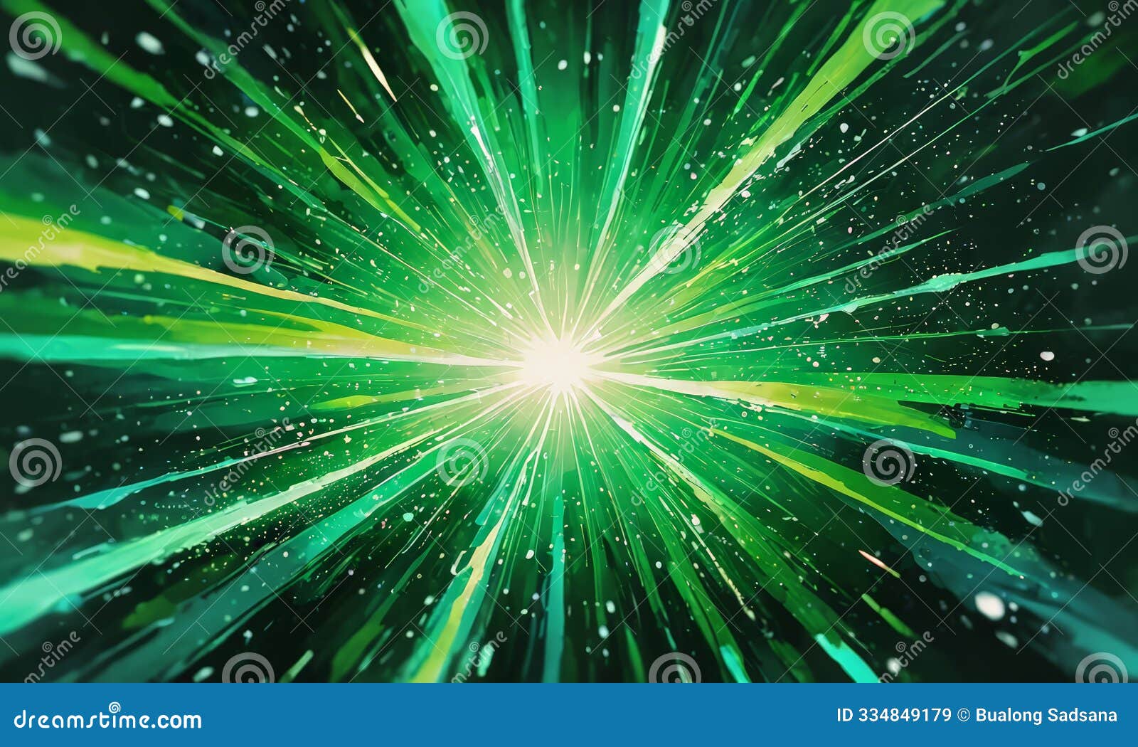 Green explosion background stock illustration. Illustration of scenic ...