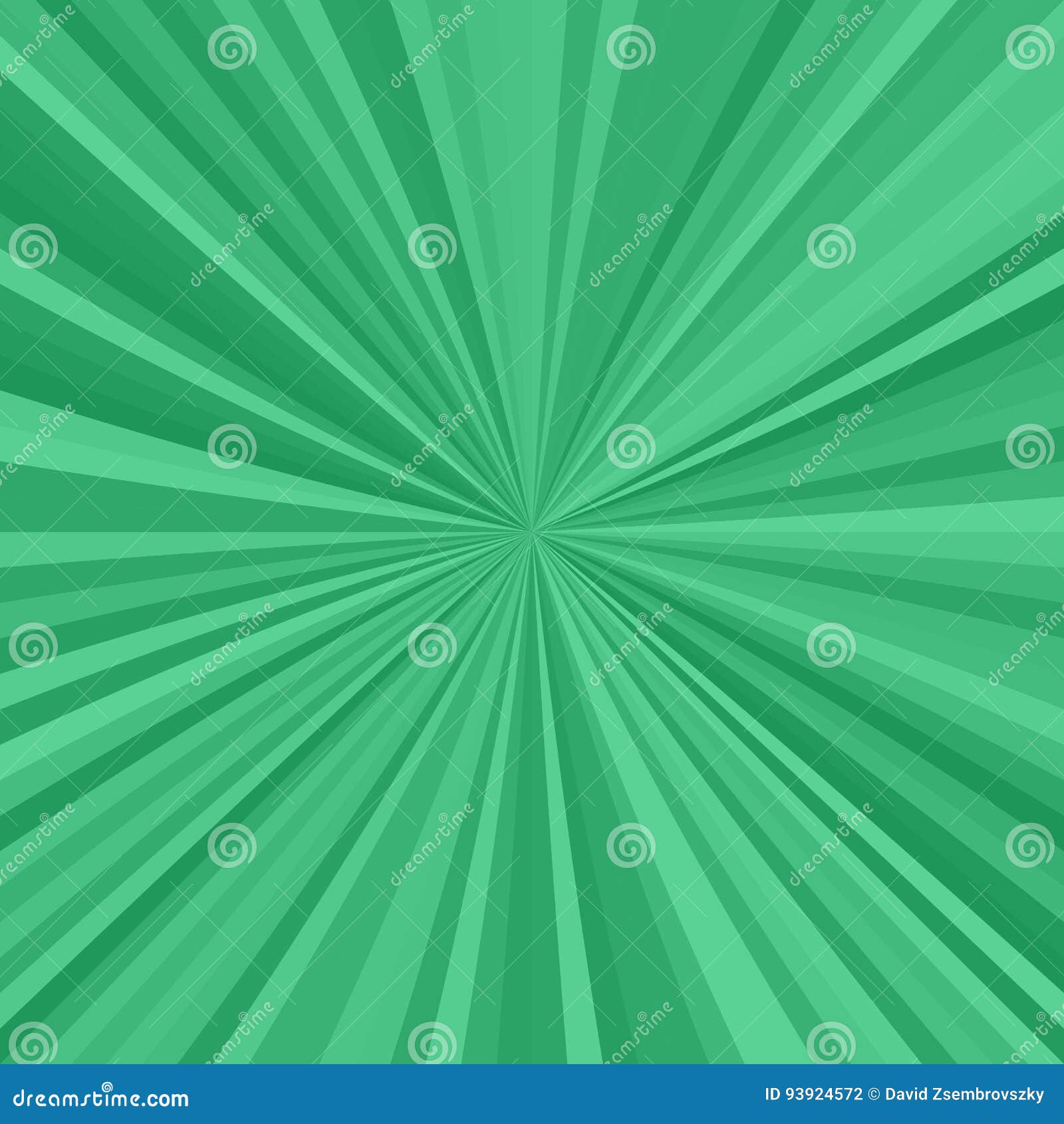 Green Explosion Background from Radial Stripes Stock Vector ...