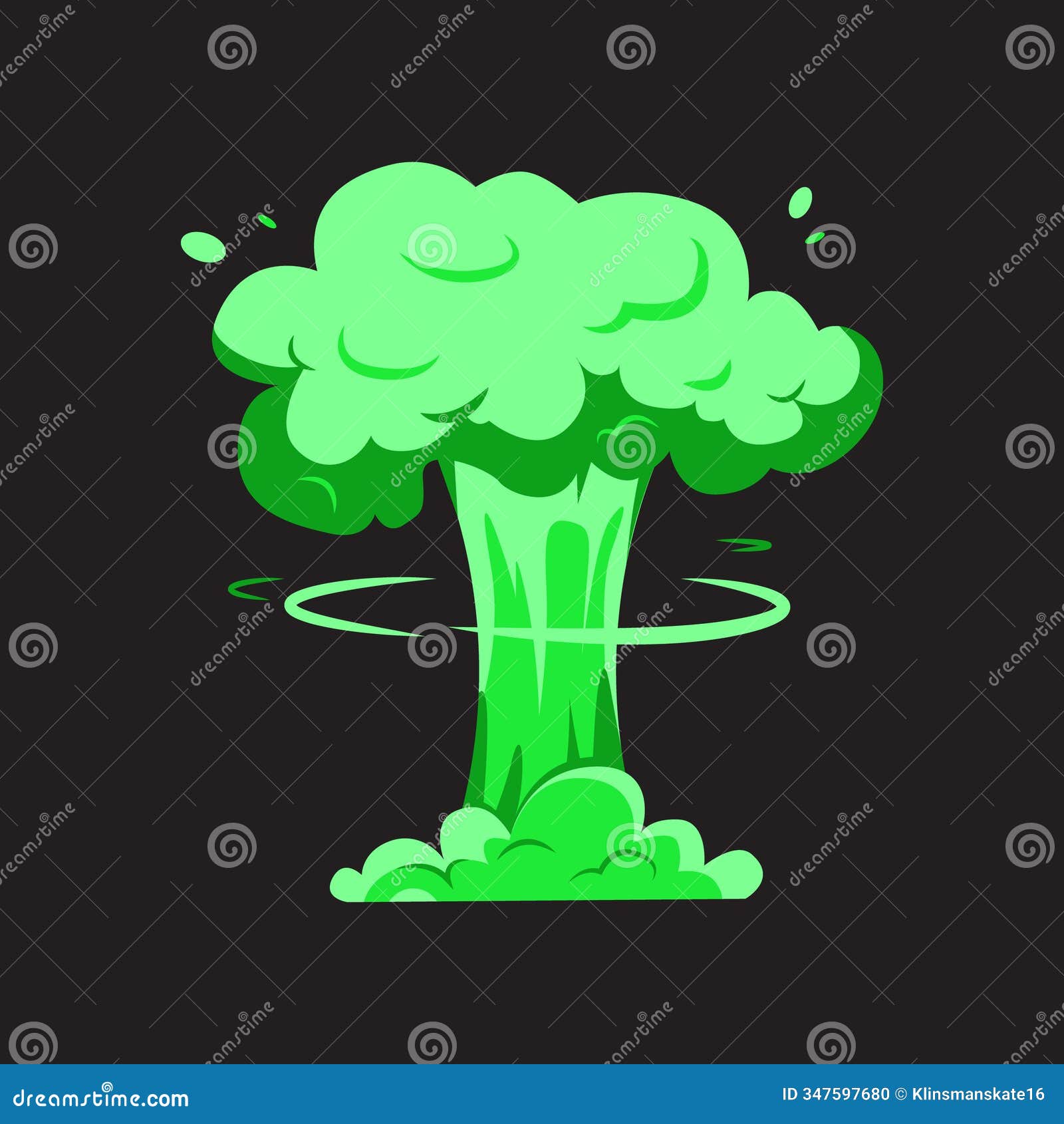 Green Explosions of Flames and Fire Design Vector Stock Vector ...