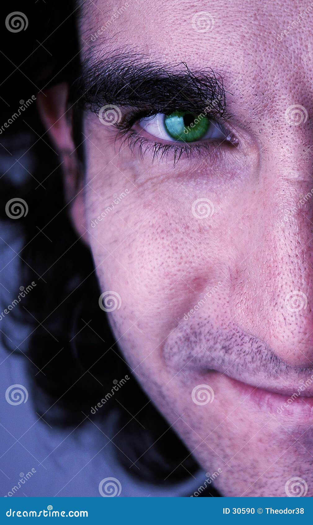 Green eye face stock photo. Image of human, strong, beauty - 30590