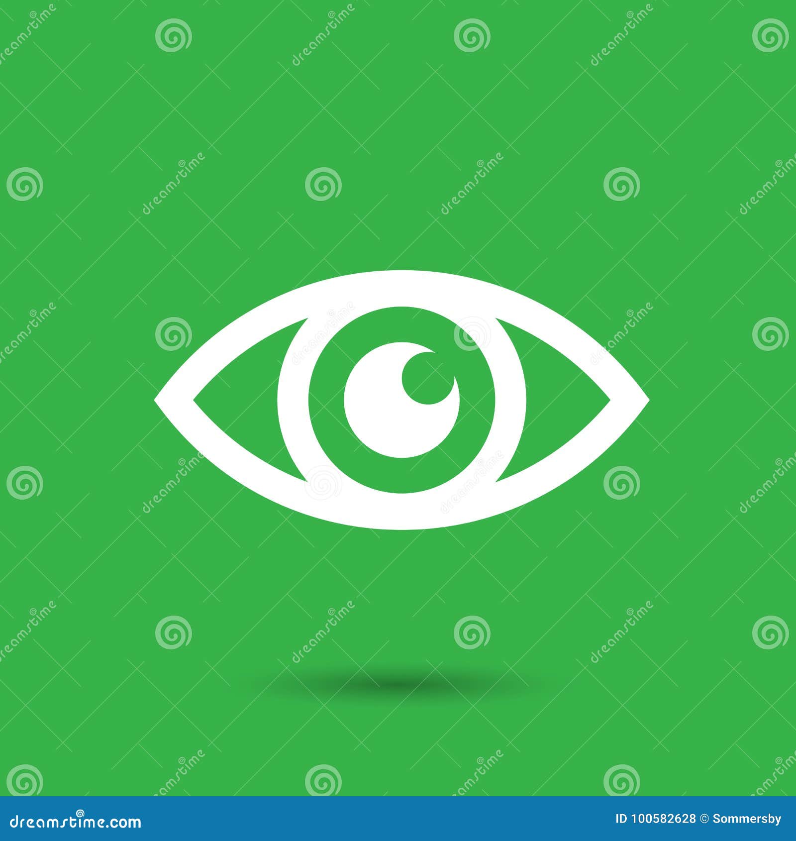 Eye icon stock vector. Illustration of male, bright - 100582628