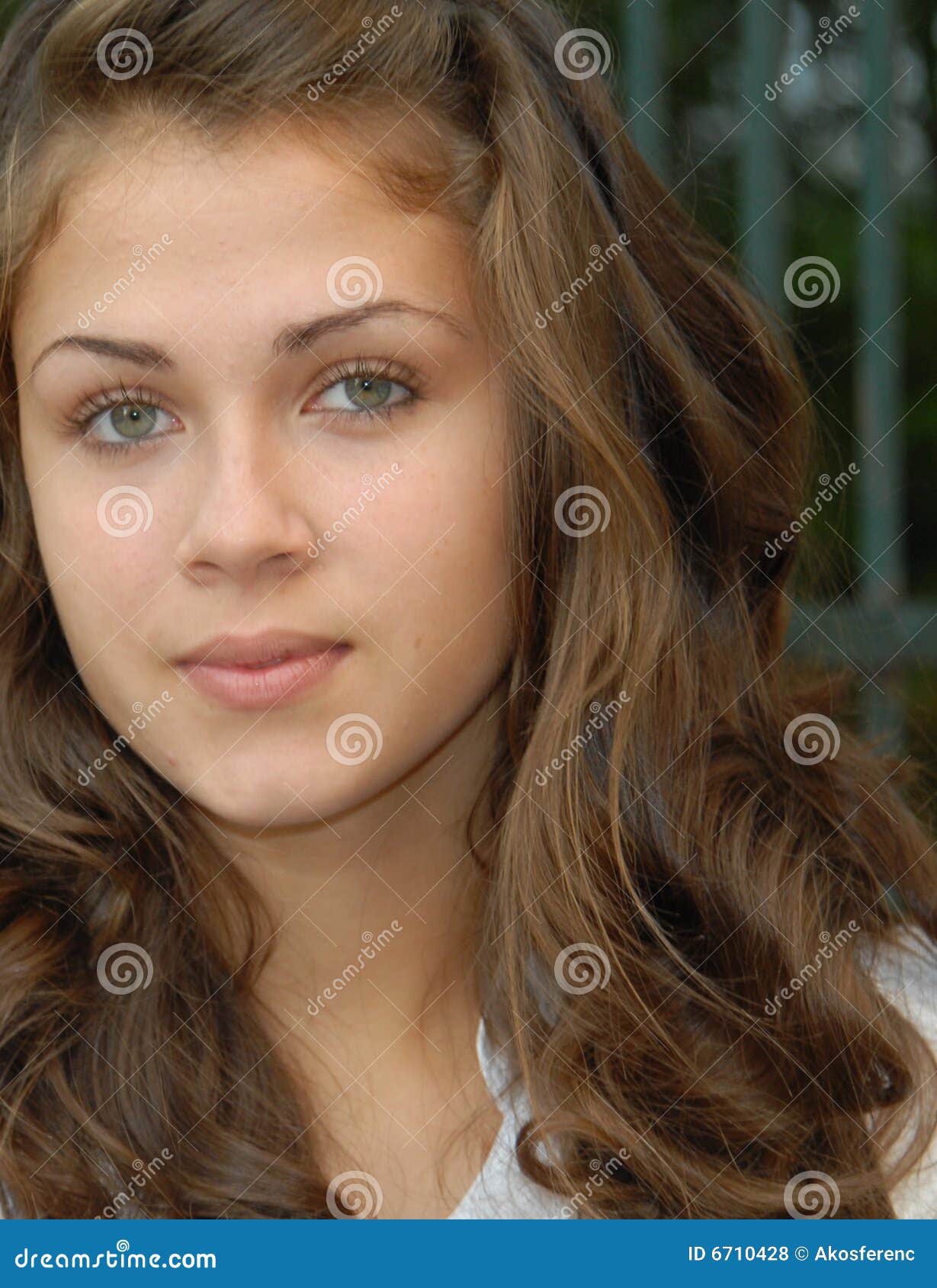 Green eyed girlie stock photo. Image of girl, youth, green - 6710428