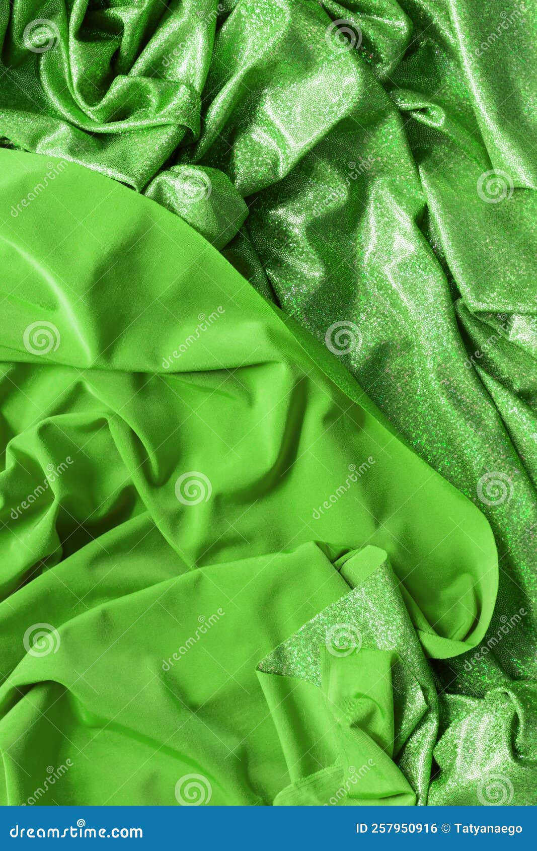 Green fabric background stock photo. Image of wrinkled - 257950916