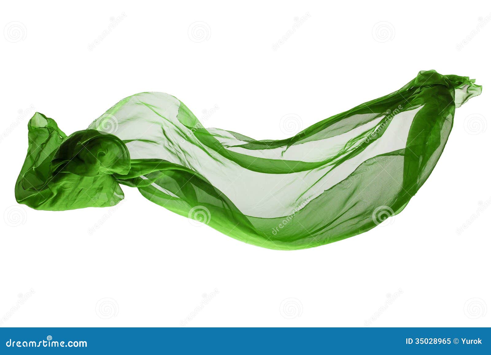 Green fabric in motion stock image. Image of soaring - 35028965
