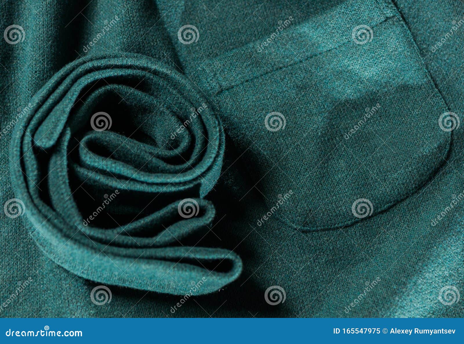 Green Fabric Texture with Pocket Stock Image - Image of decoration ...