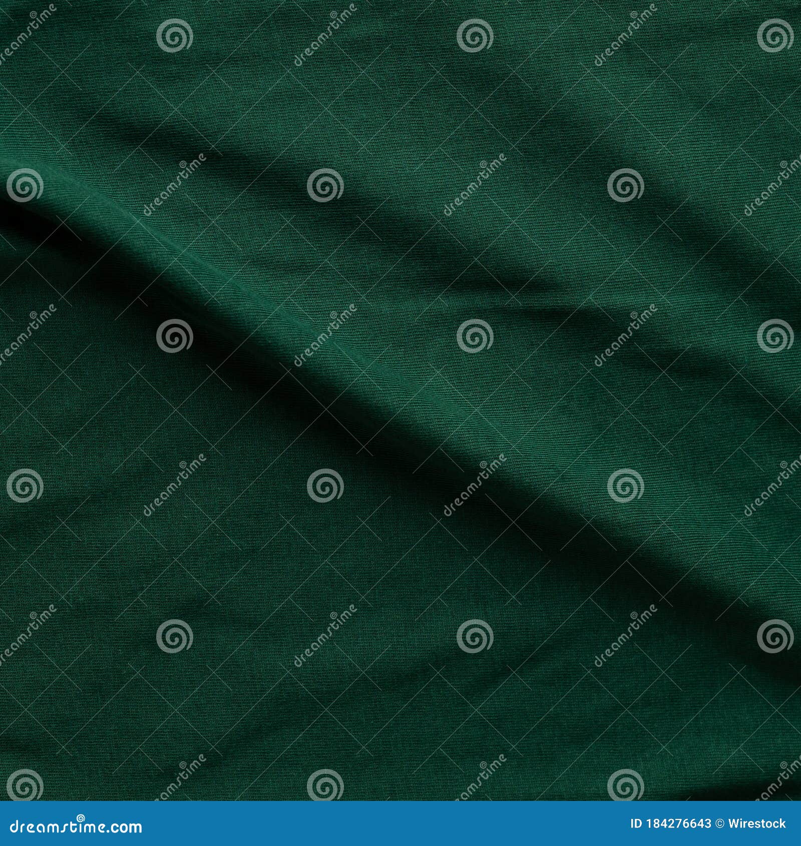 Green Fabric Waves Background Texture - Close Up of a Textile ...