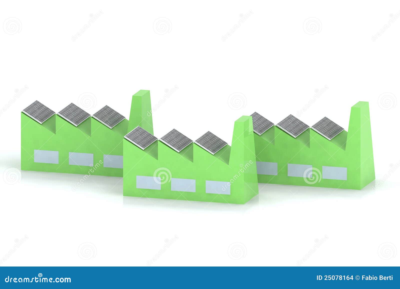 Green factory stock illustration. Illustration of electrical - 25078164