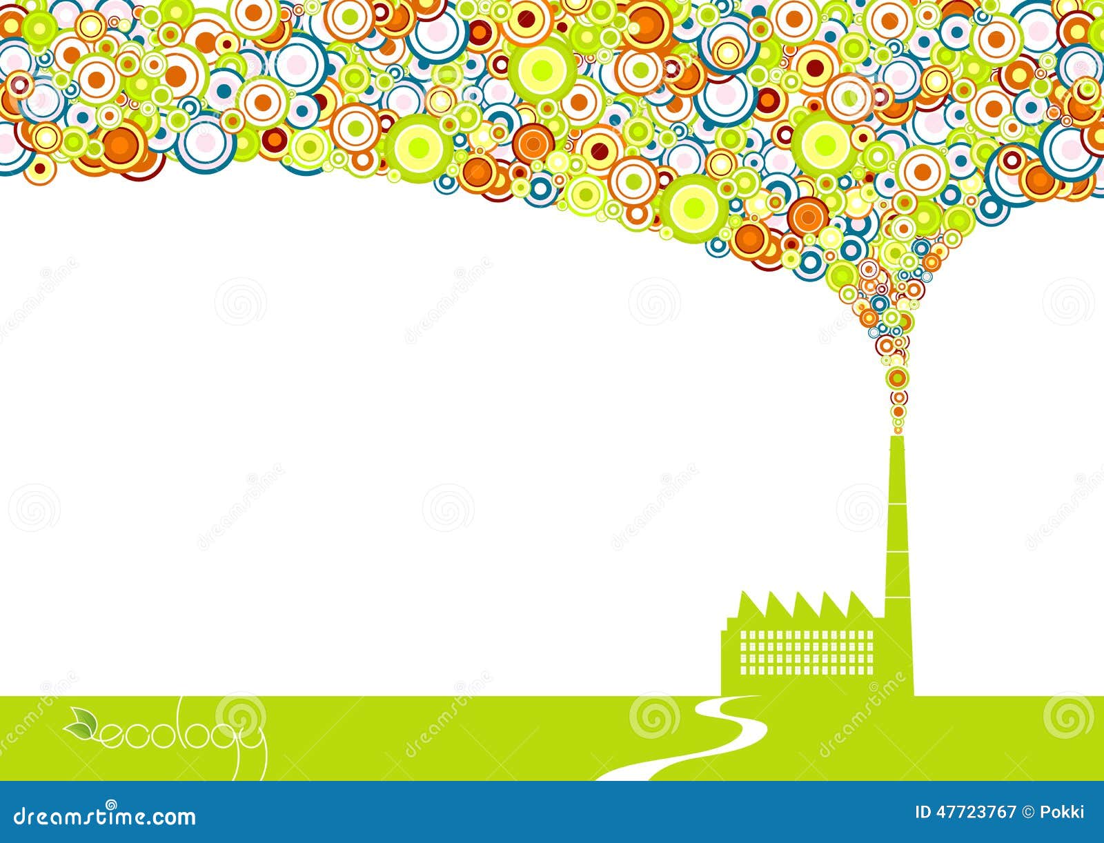Green Eco Factory Building, Manufacture Whith Wind Turbines Isometric ...