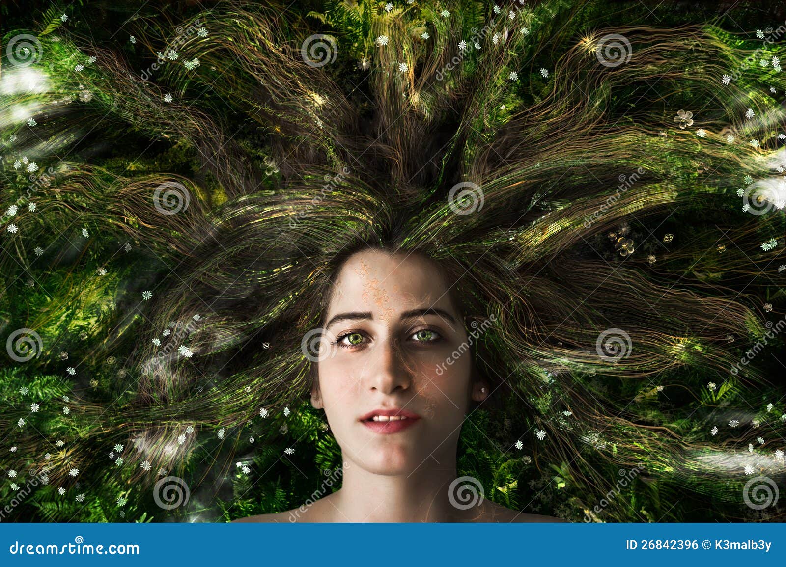 Green Fairy abstract stock photo. Image of leisure, human - 26842396