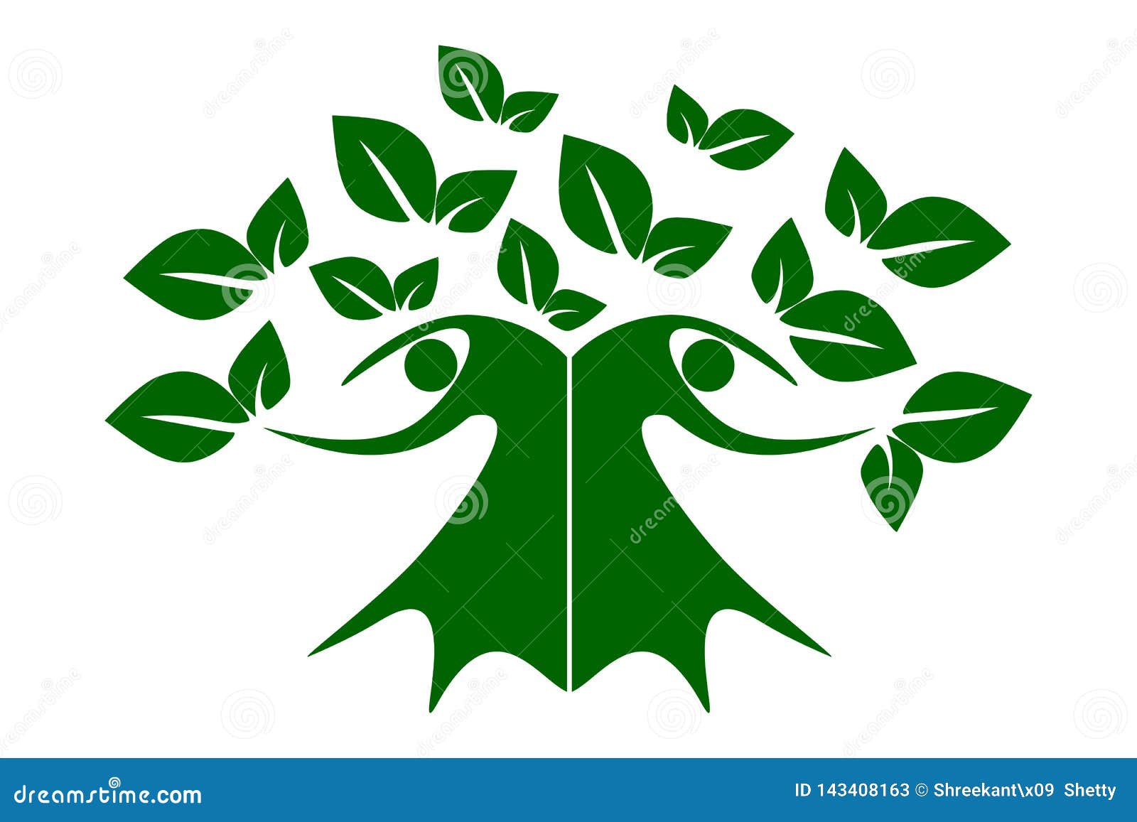 Green family tree of life stock vector. Illustration of design - 143408163