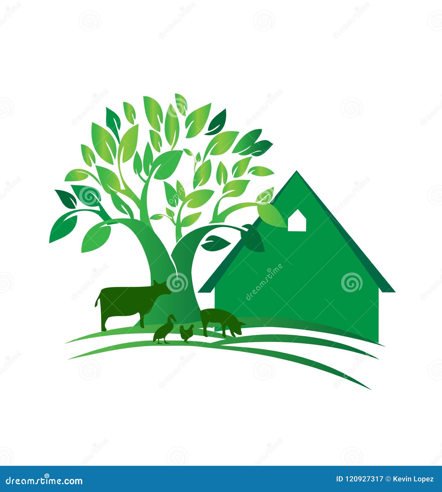 Green farm vector logo stock vector. Illustration of food - 120927317