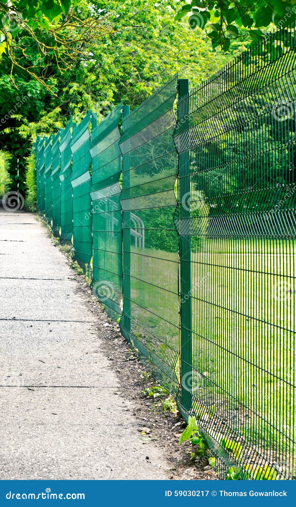 Green fence stock image. Image of gaol, protection, border - 59030217