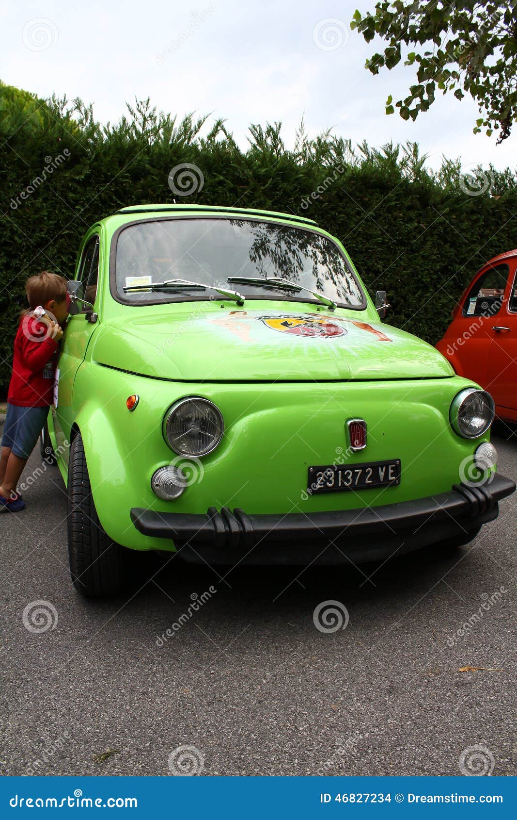 Green Fiat 500 editorial stock image. Image of fiat, italy - 46827234