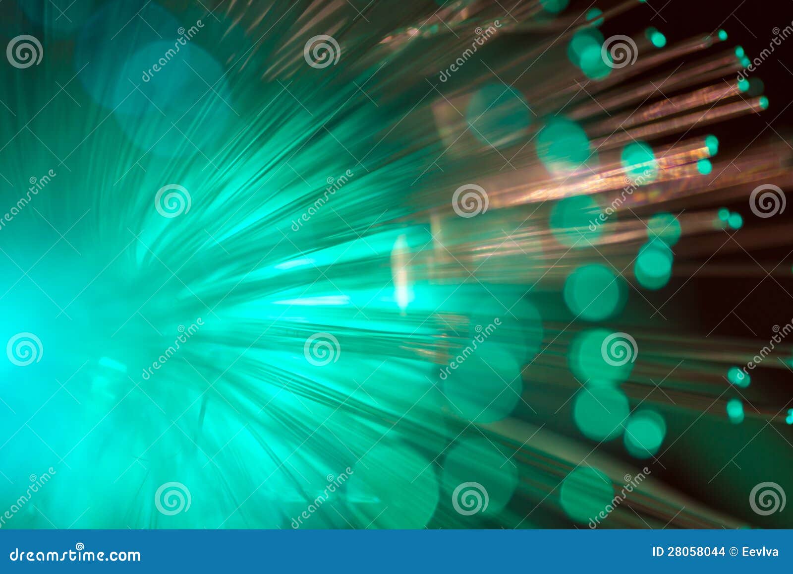 Green fiber optic. stock photo. Image of blur, fiber - 28058044