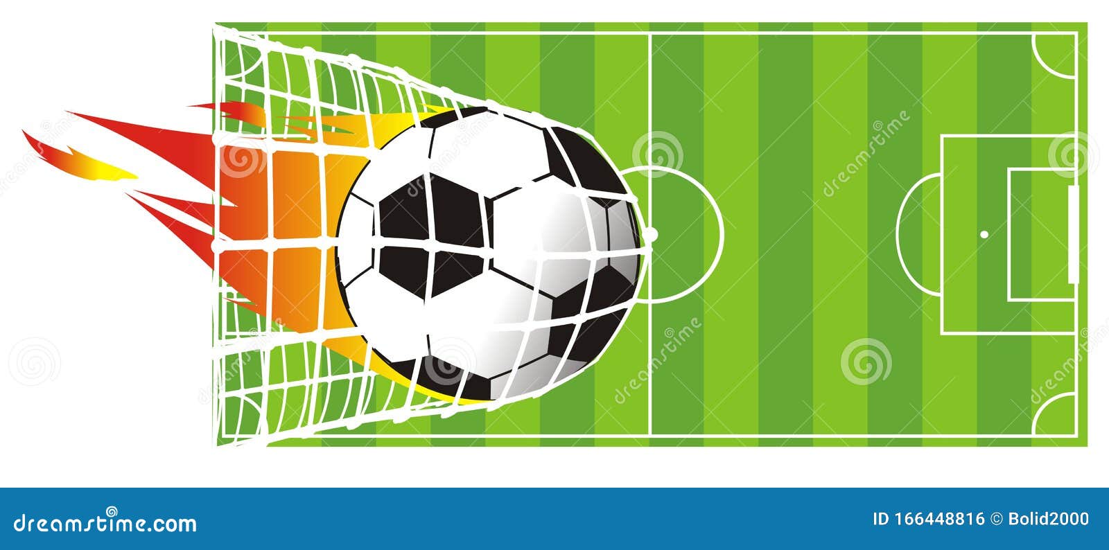 Goal with fire stock illustration. Illustration of euro - 166448816