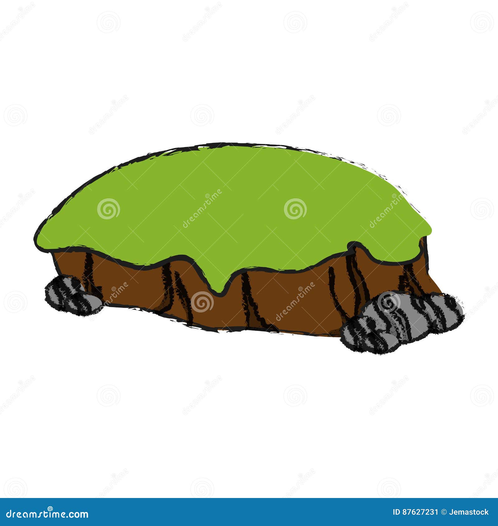 Green field icon stock vector. Illustration of graphic - 87627231