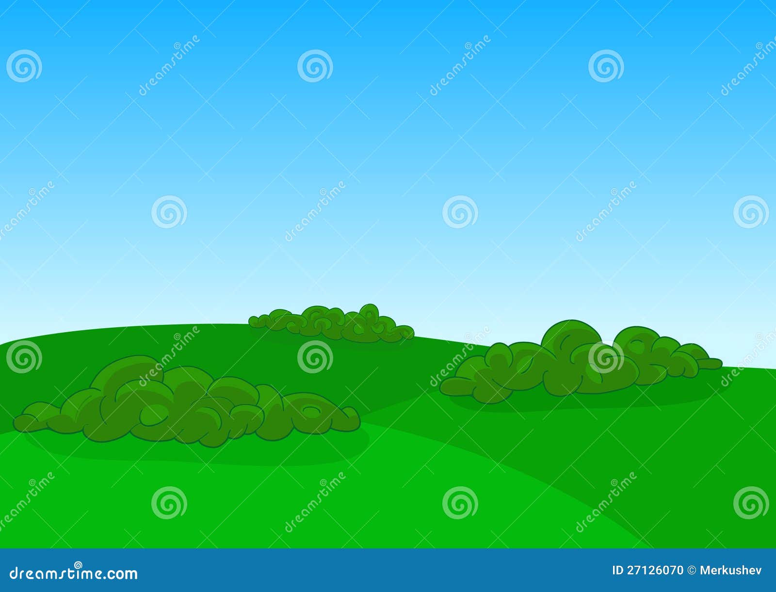 Green field landscape stock vector. Illustration of land - 27126070