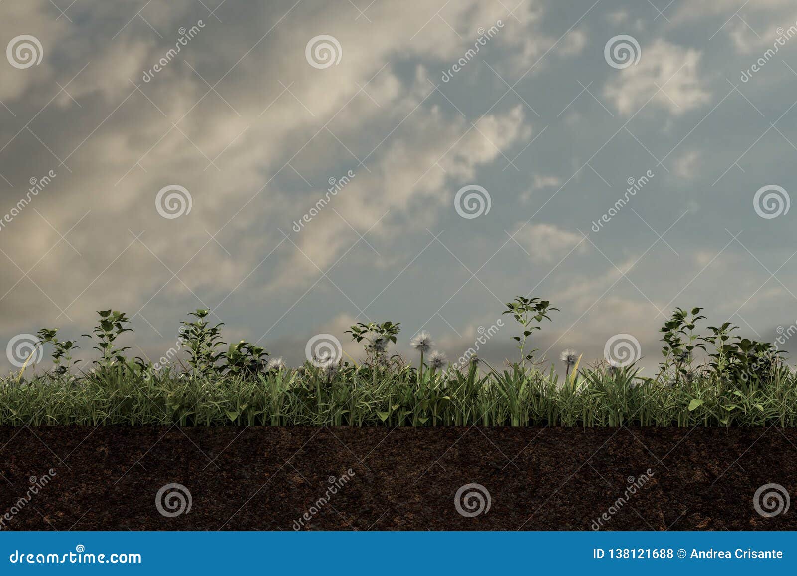 Soil slice stock illustration. Illustration of soil - 138121688