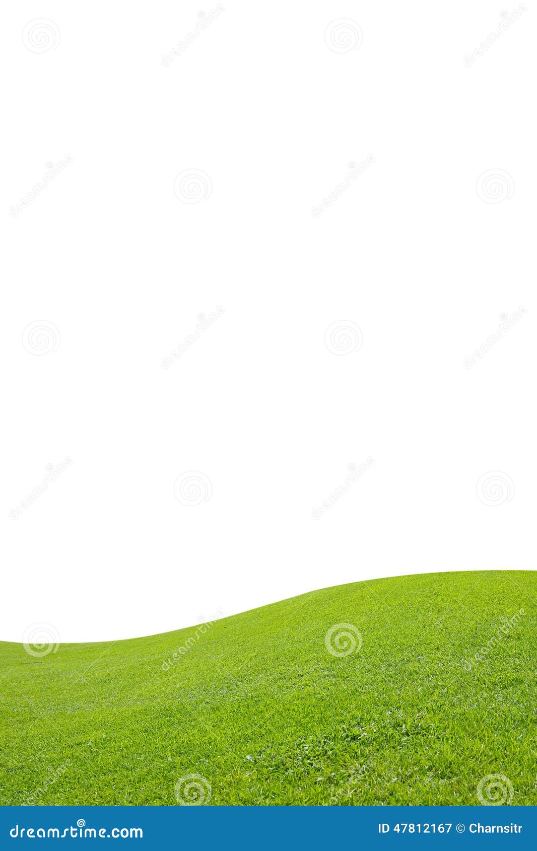 Green Field on White Background Stock Image - Image of lanscape ...