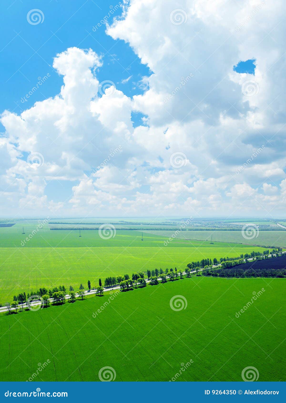 Green Fields in Countryside Stock Photo - Image of outdoor, looking ...