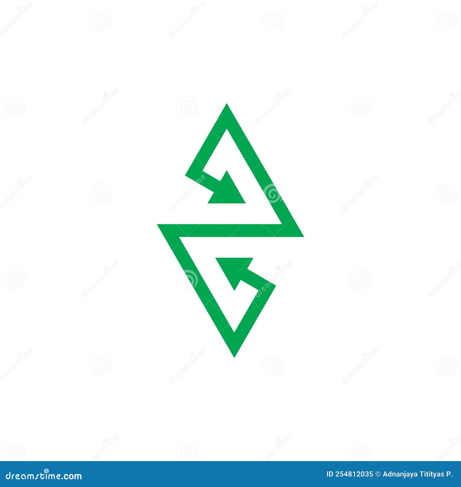 Green Financial Exchange Arrow Symbol Vector Stock Vector ...