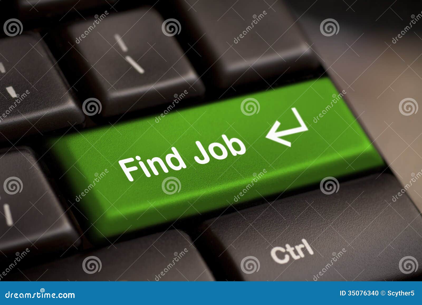 Green Find Job Enter Button Stock Photo - Image of arrow, occupation ...