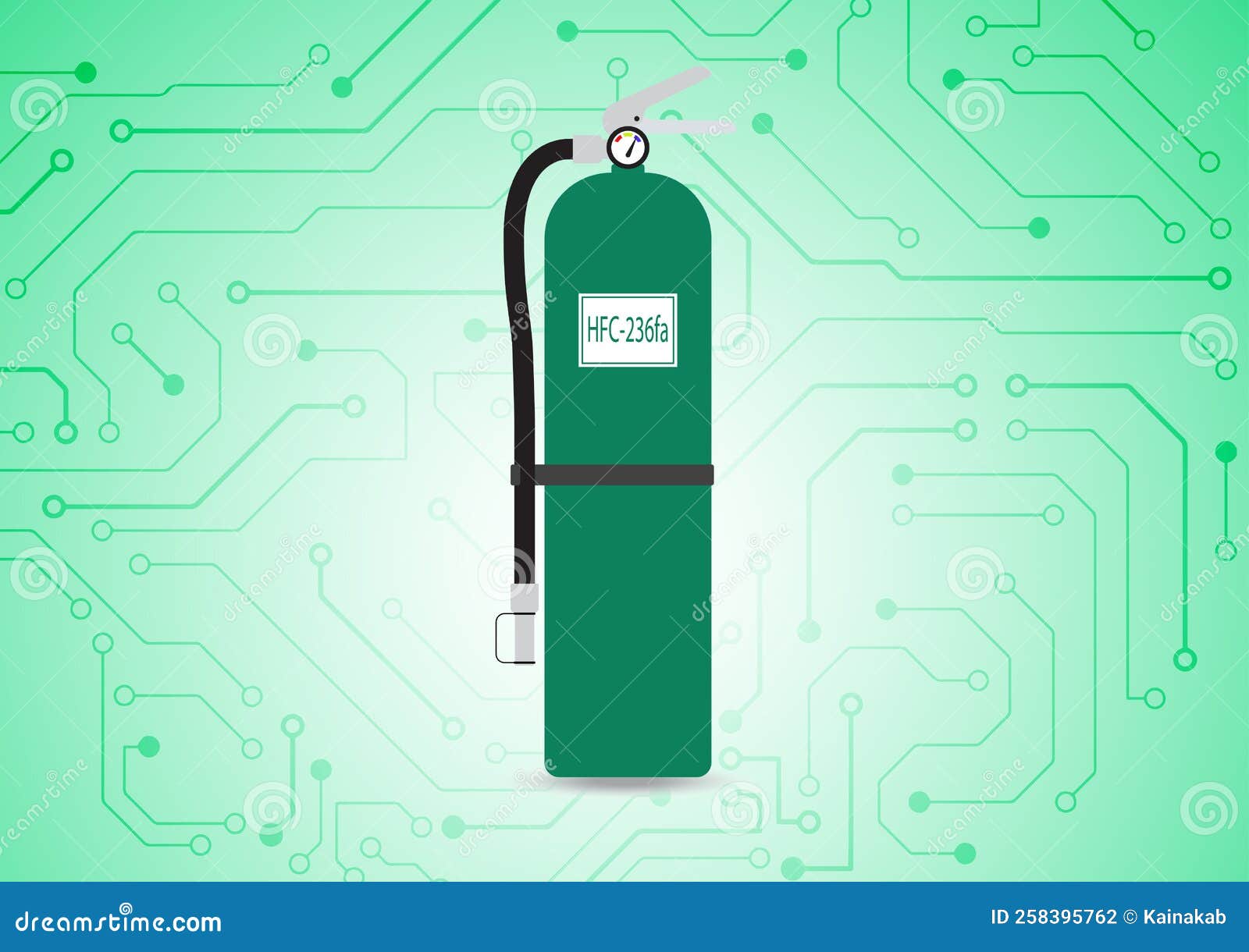 Halon Fire Extinguisher Use Infographic Diagram Cartoon Vector ...