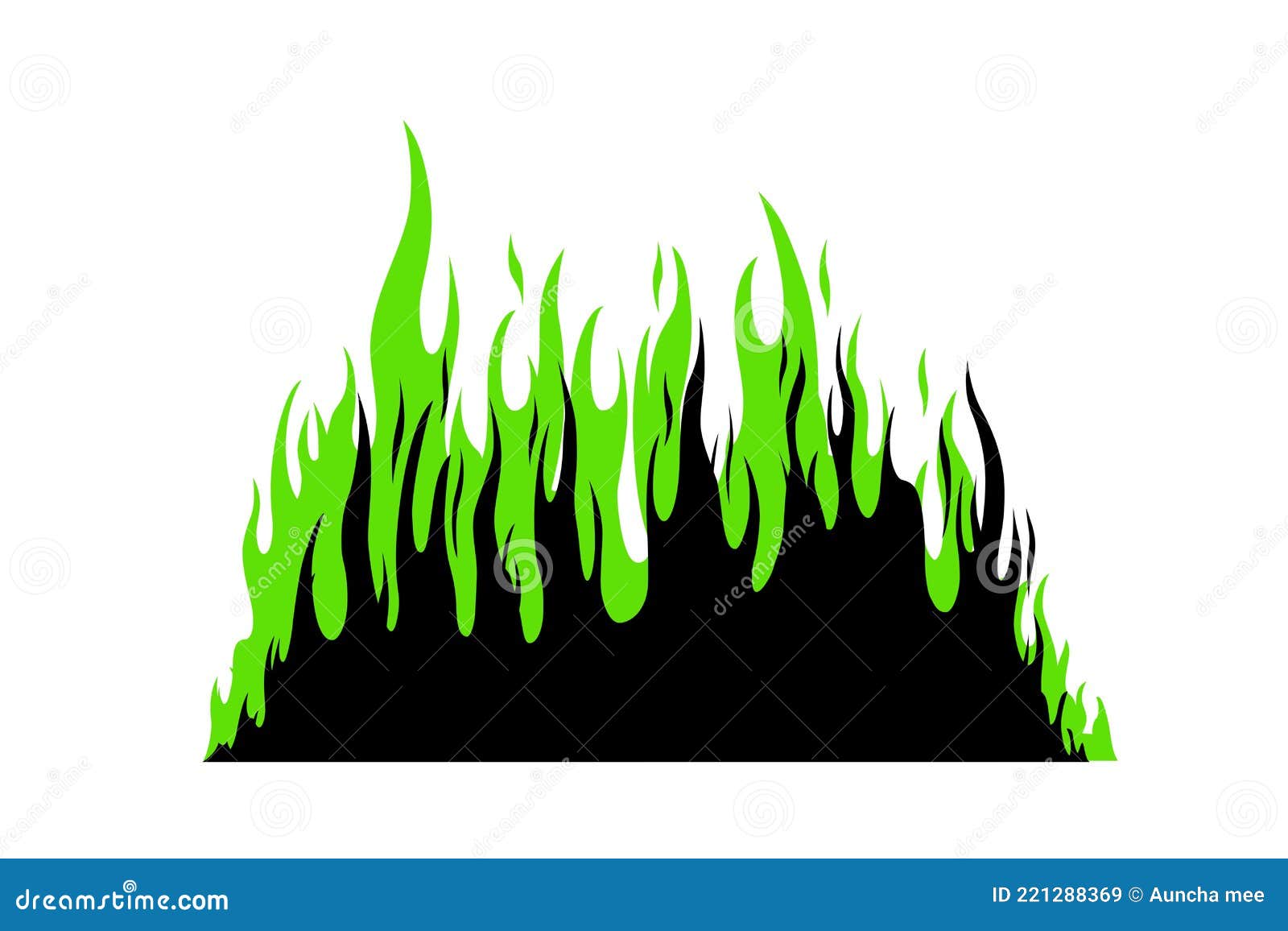Cool Green Flames