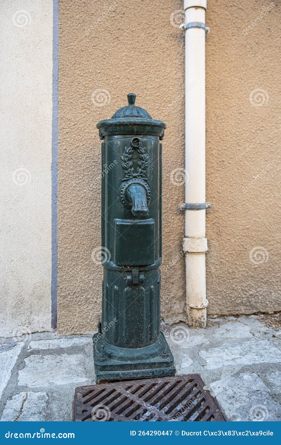 Green fire hydrant stock image. Image of vintage, fire - 264290447