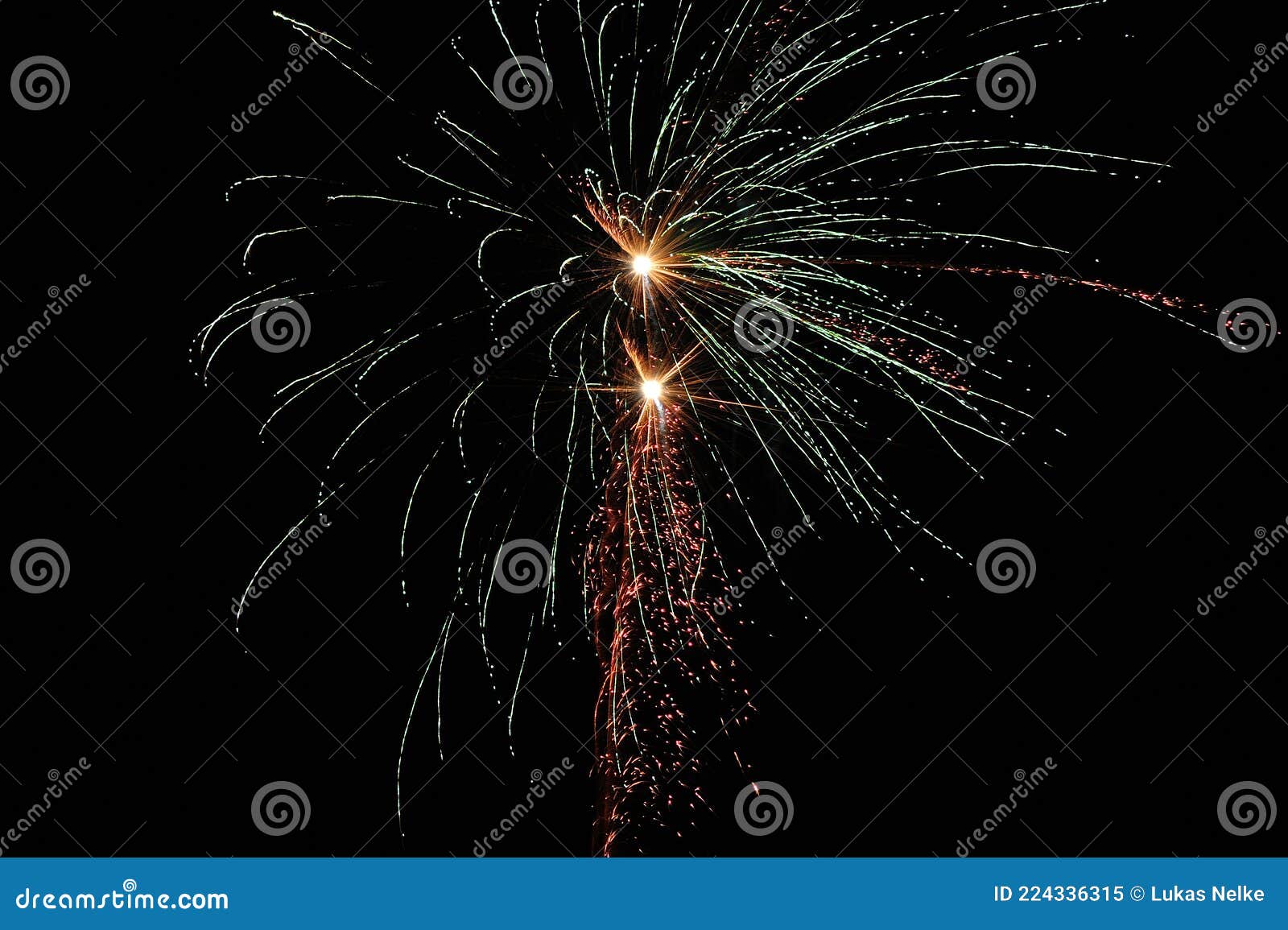 Green firework burst stock image. Image of sketch, font - 224336315