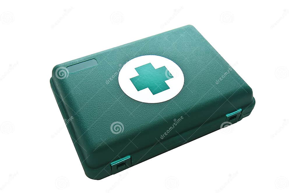 Green First Aid Box stock photo. Image of white, medical - 20196948