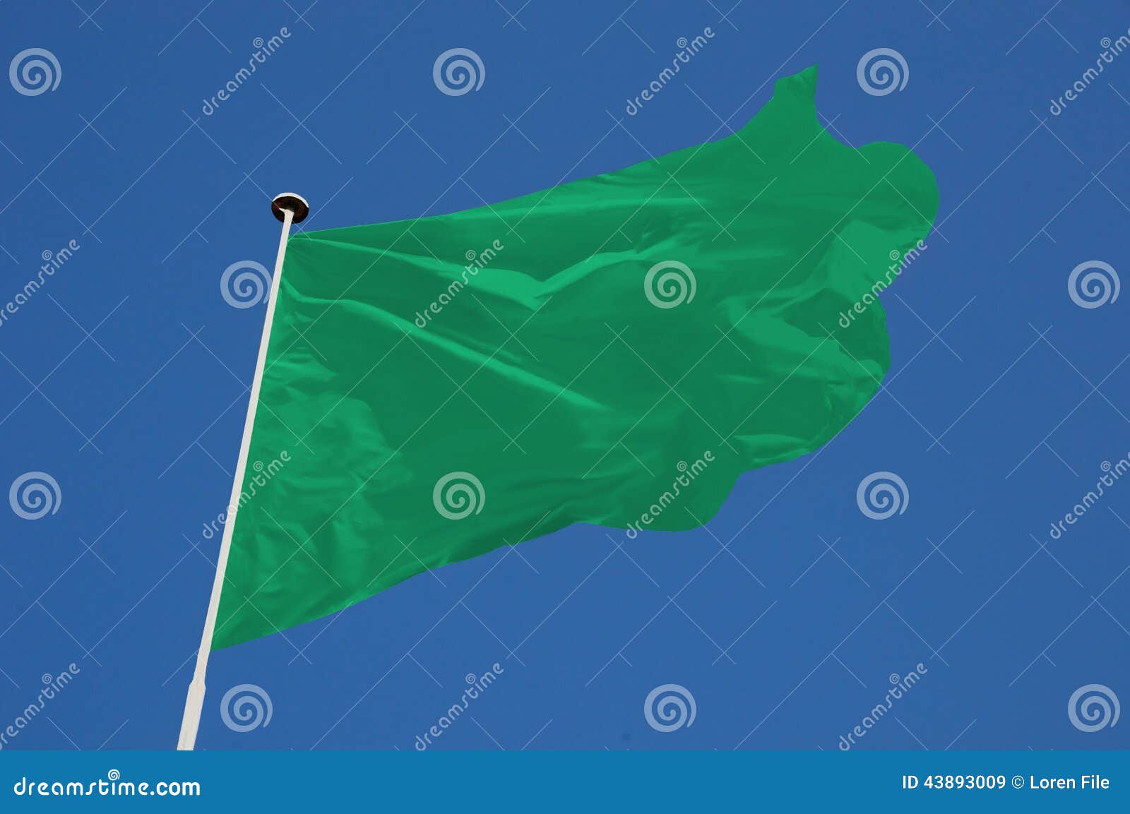 Green Flag stock image. Image of signal, waving, safe - 43893009