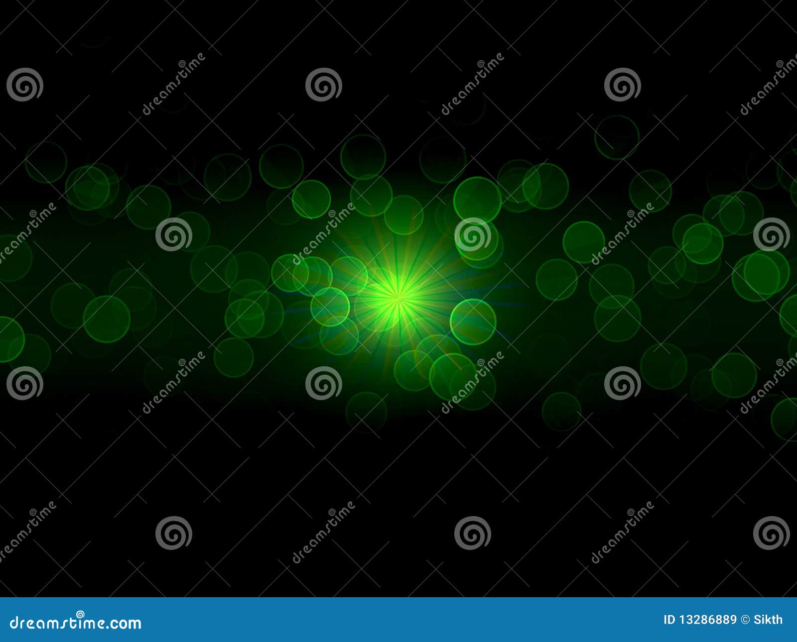 Green Flare Background stock illustration. Illustration of esotericism ...