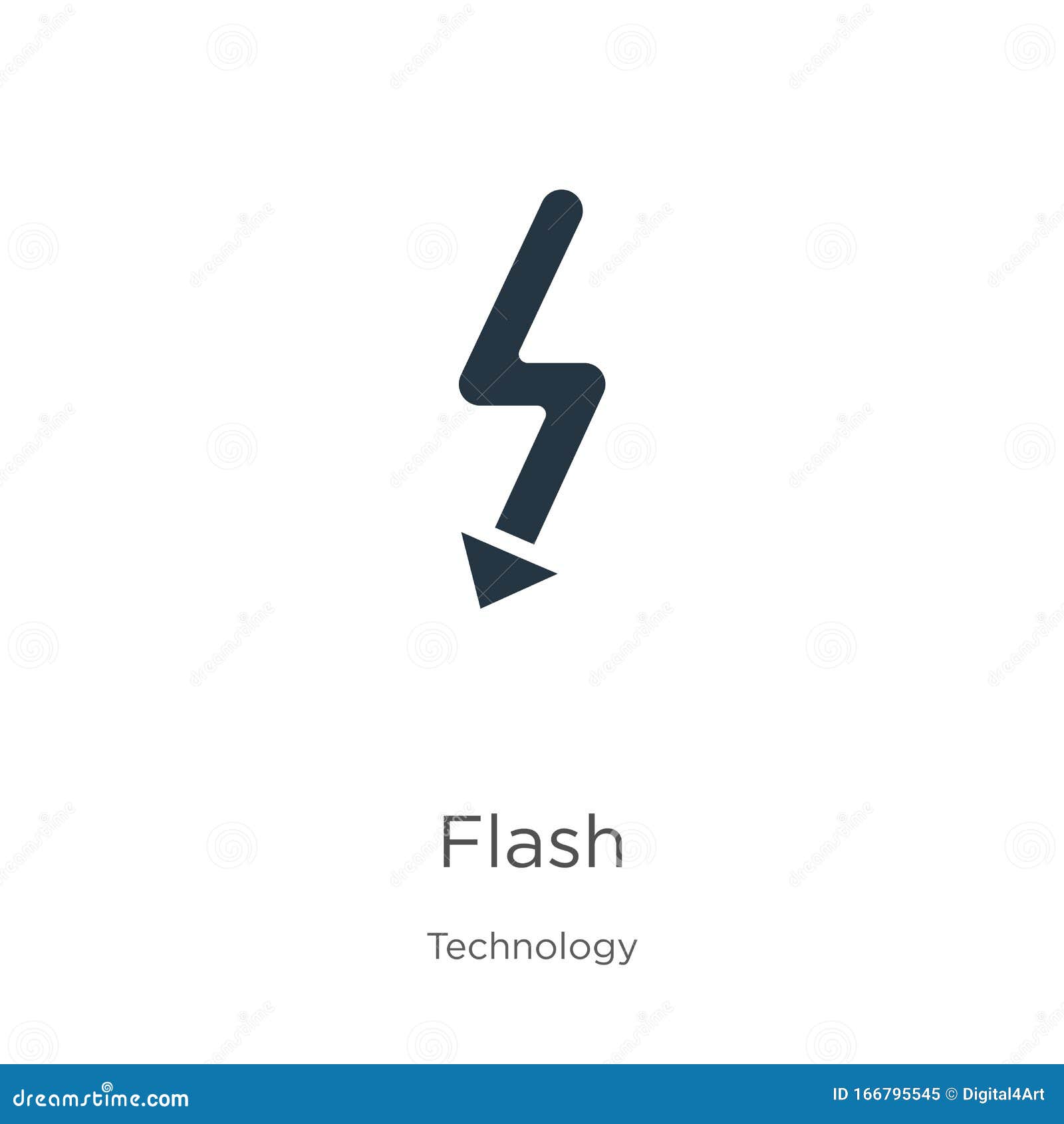 Green Flash Icon Vector. Trendy Flat Green Flash Icon from Technology ...