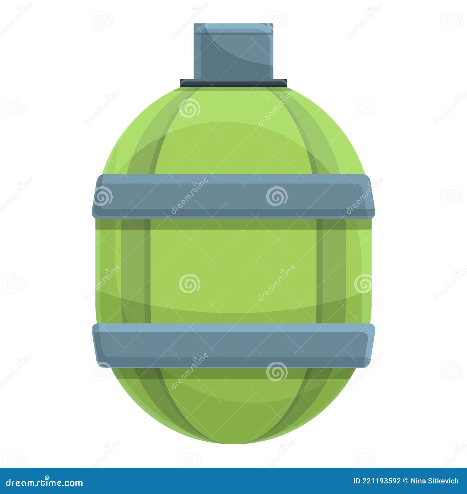 Green Flask Icon, Cartoon Style Stock Vector - Illustration of ...