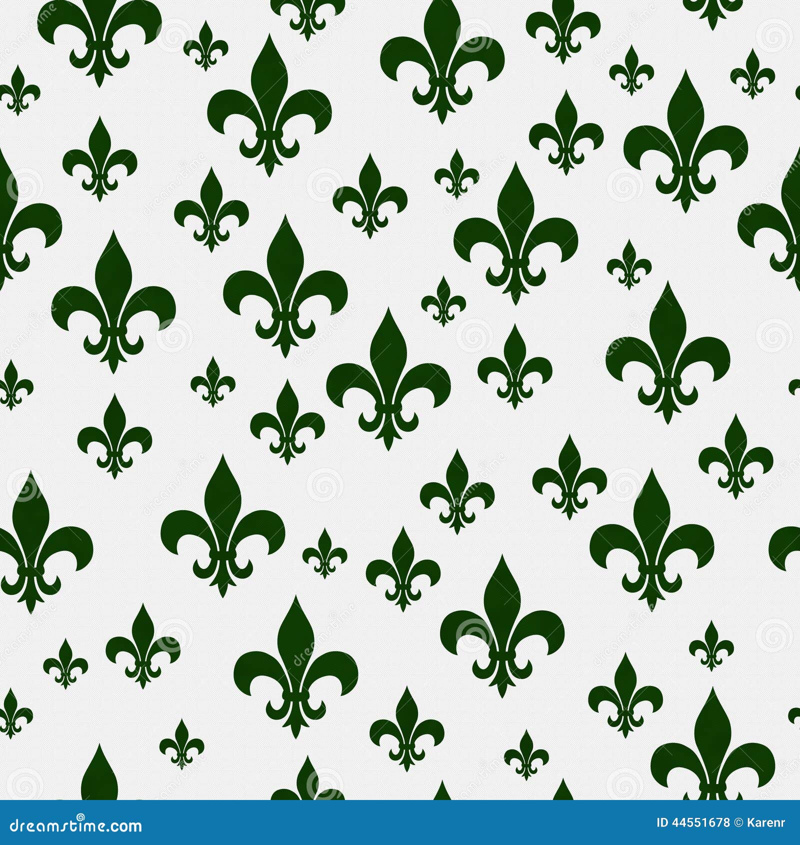 Green Fleur-de-lis Pattern Repeat Background Stock Illustration ...