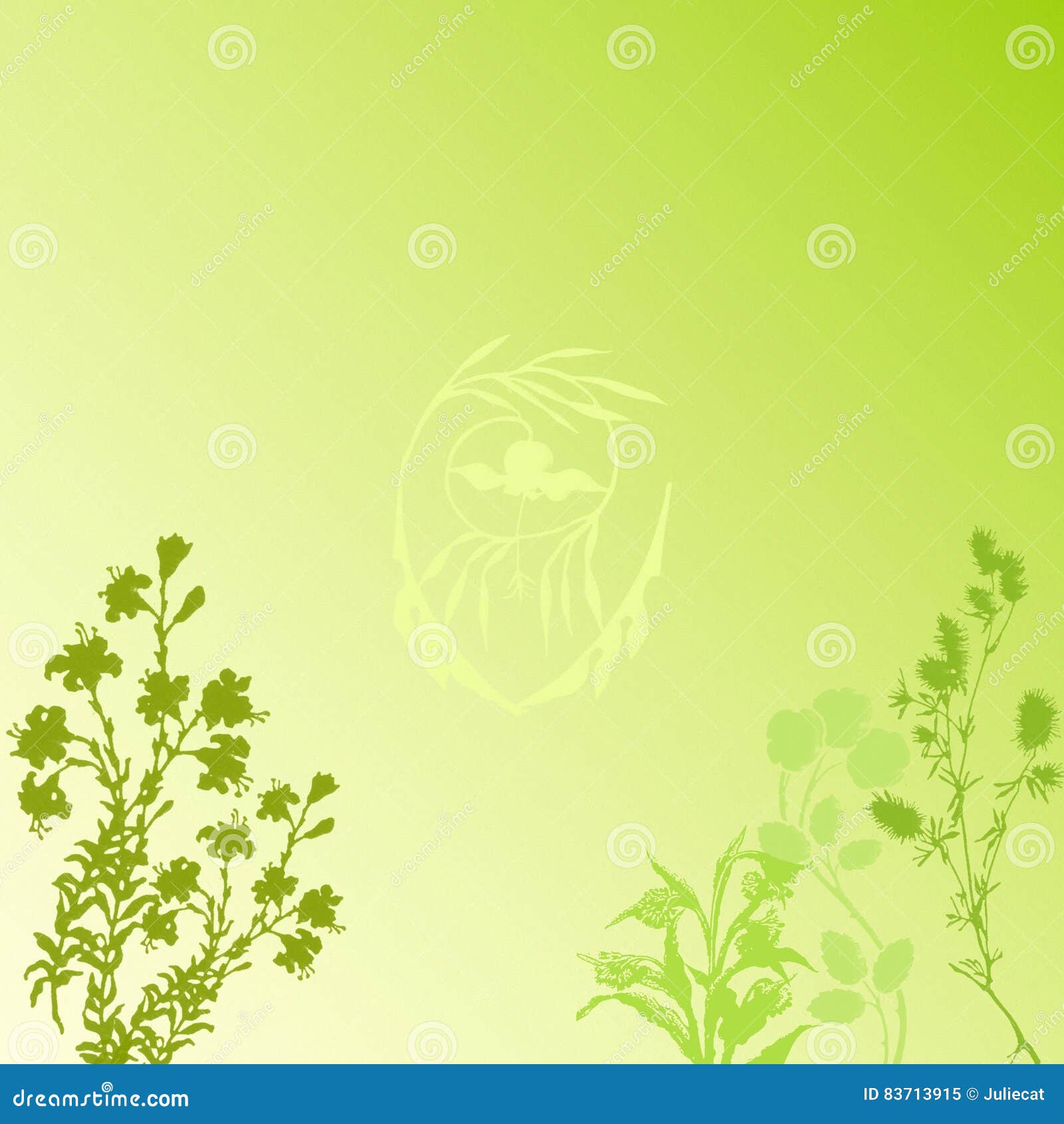 GREEN FLORAL ABSTRACT NATURE Stock Illustration - Illustration of ...