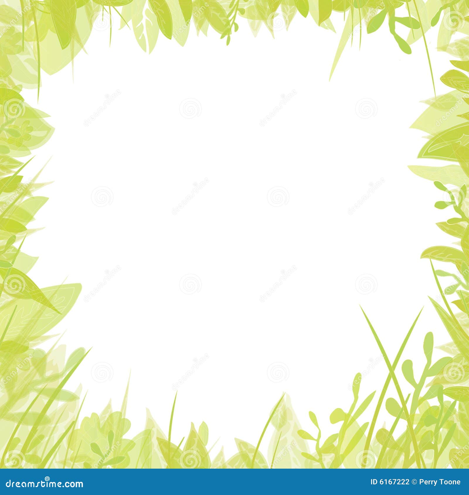 Green Floral Frame stock vector. Illustration of floral - 6167222
