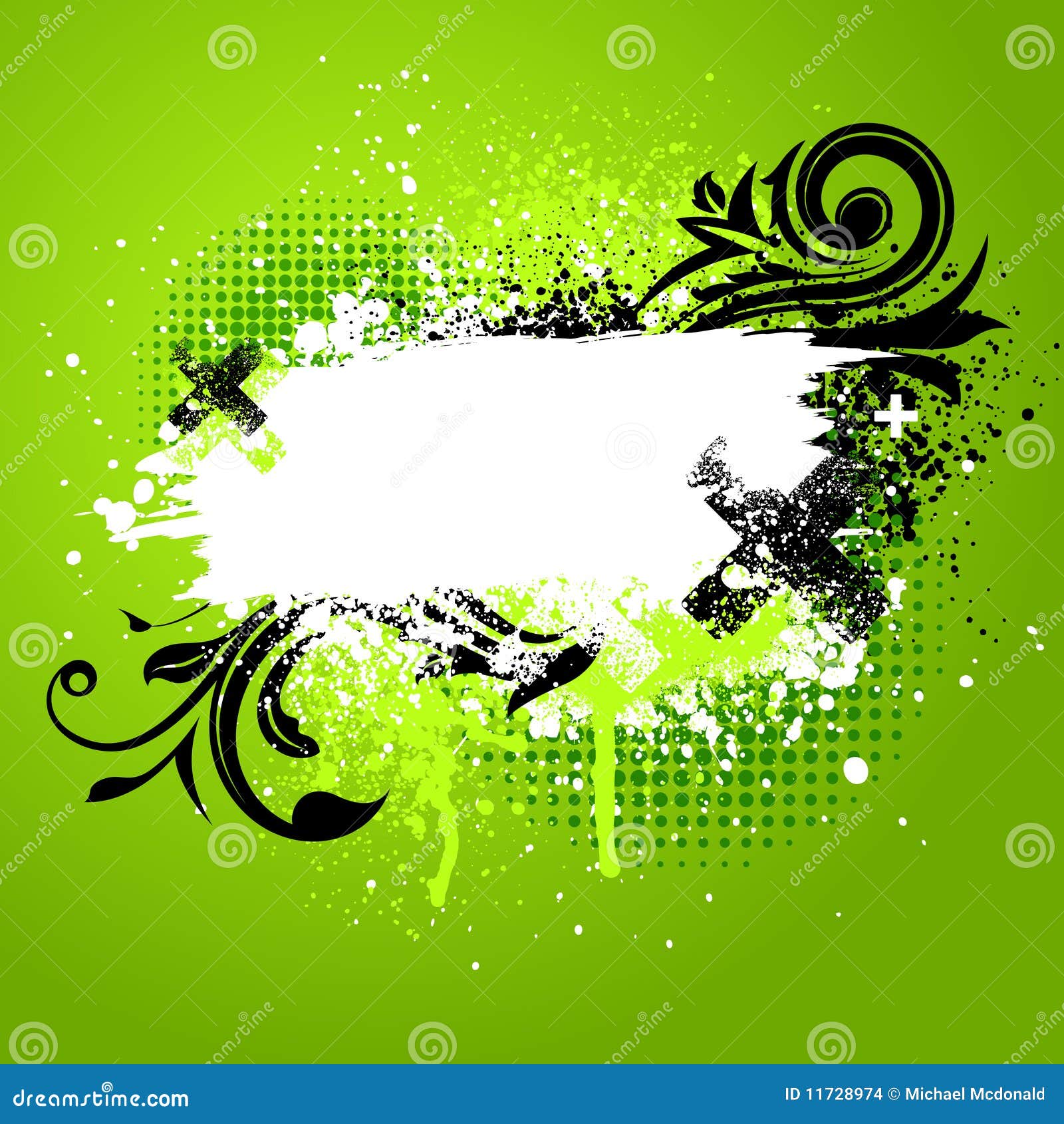 Green Paint Splatter Clip Art