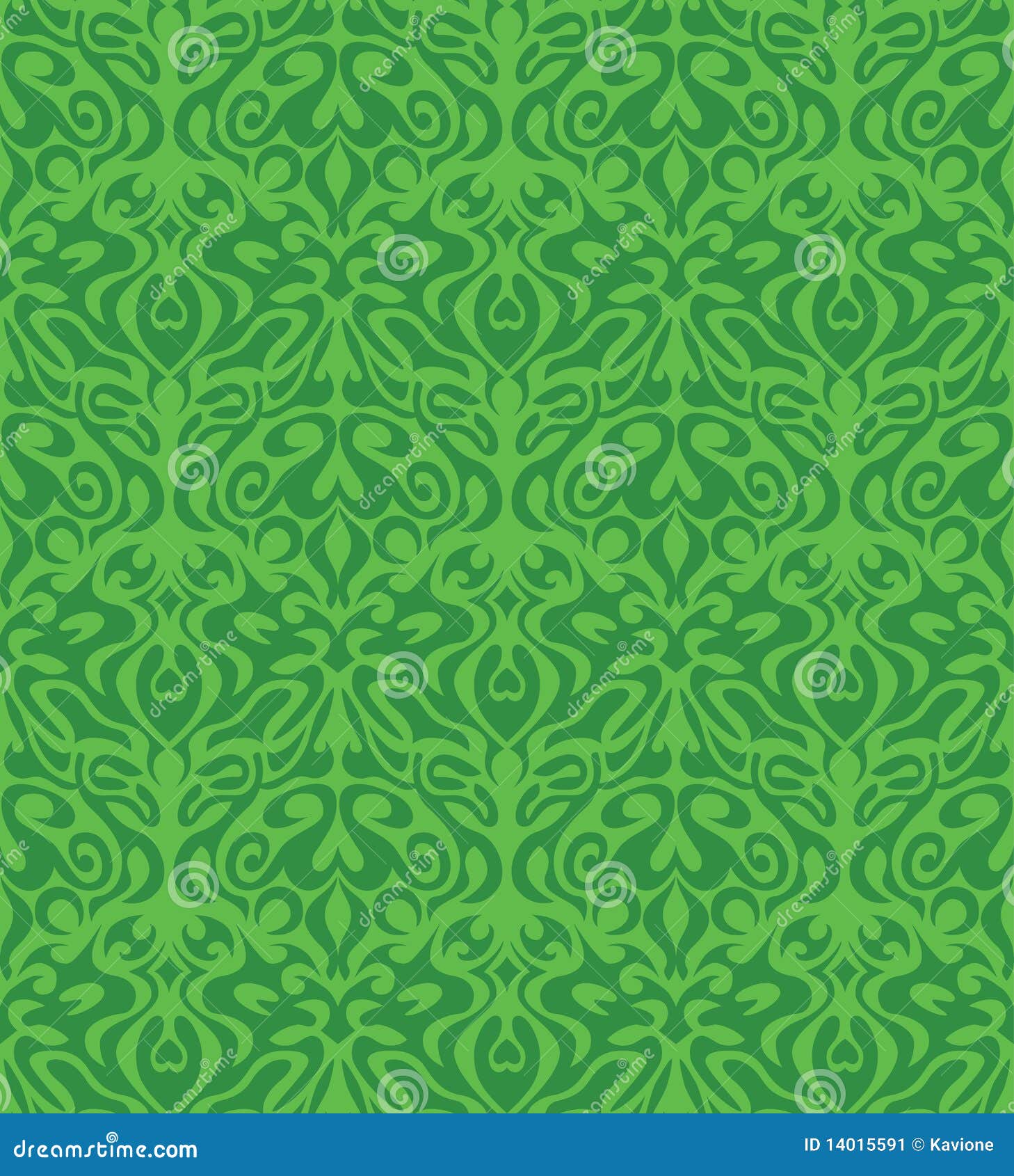 Green floral pattern stock vector. Illustration of green - 14015591