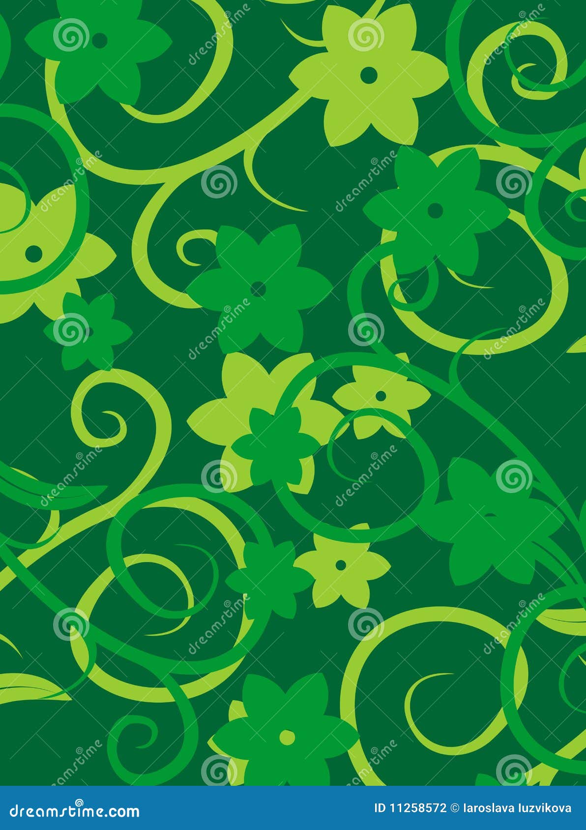 Green Floral Texture Vector Stock Vector - Illustration of luxury ...